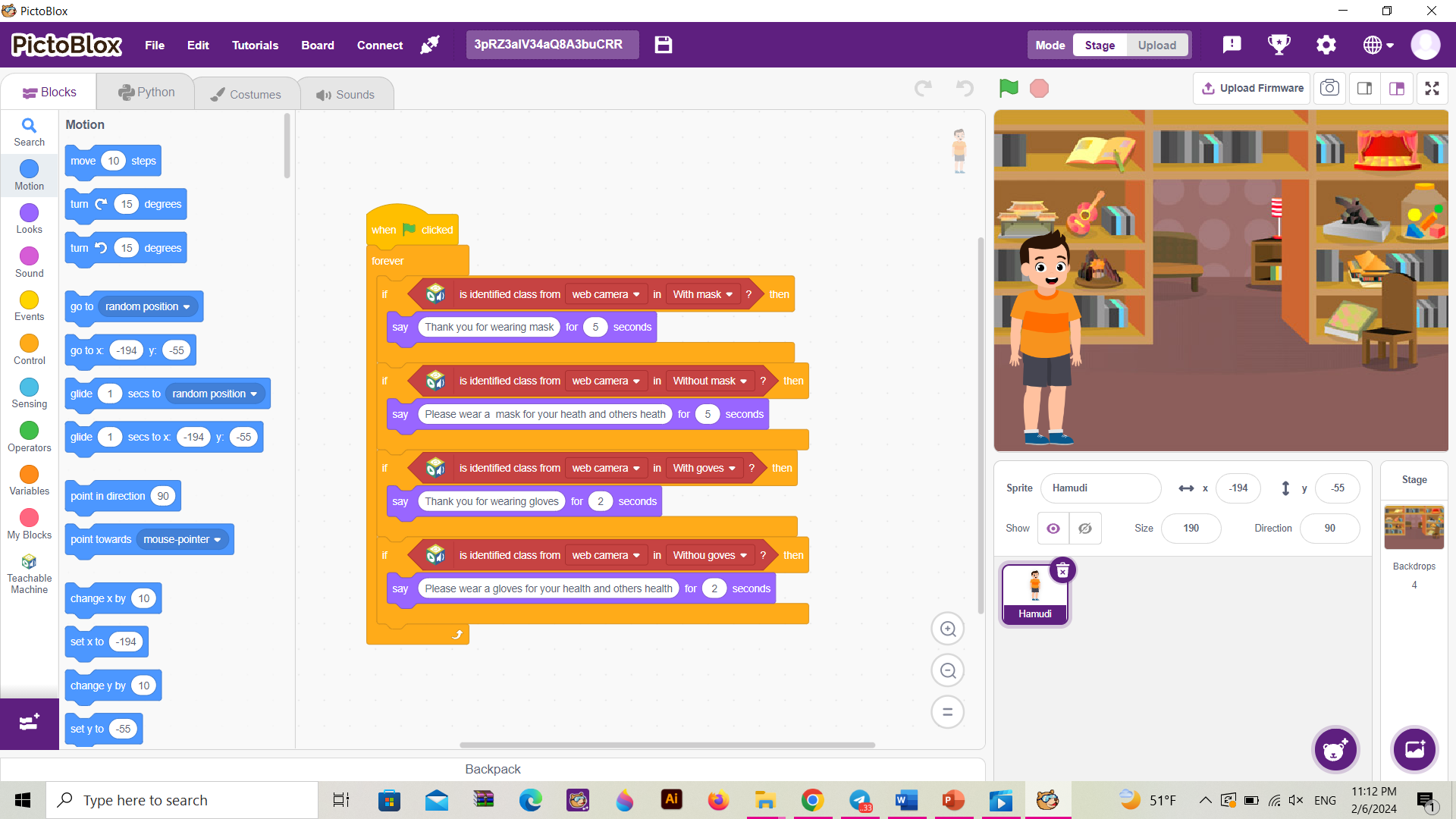 Wear mask and gloves correctly - Codeavour
